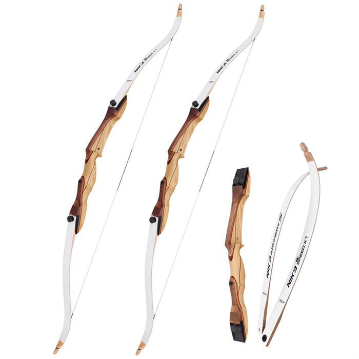 Wooden Bow with X1 Limbs for Archery Beginner RH